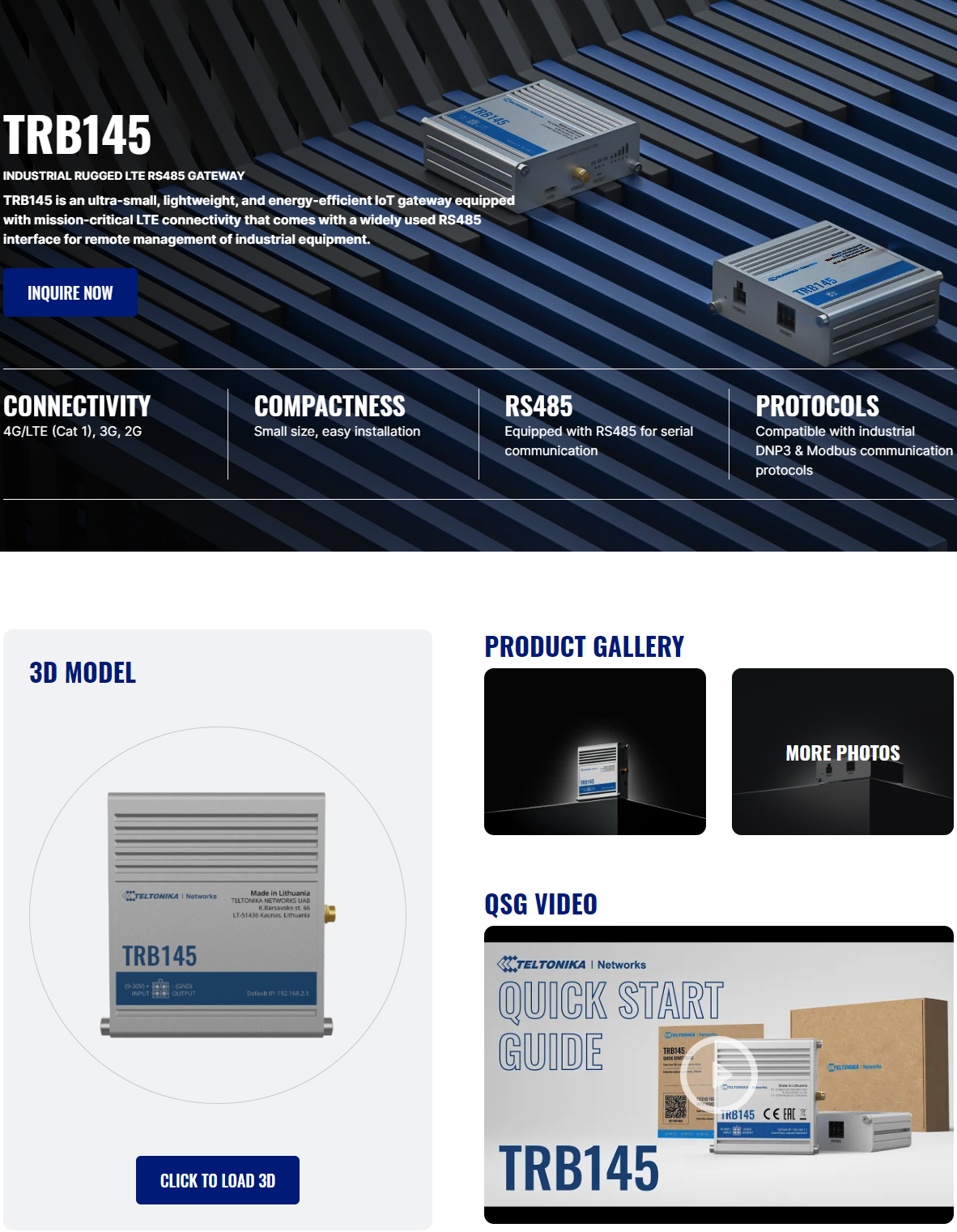 Teltonika TRB145 - Small, lightweight, powerful and cost-efficient ...