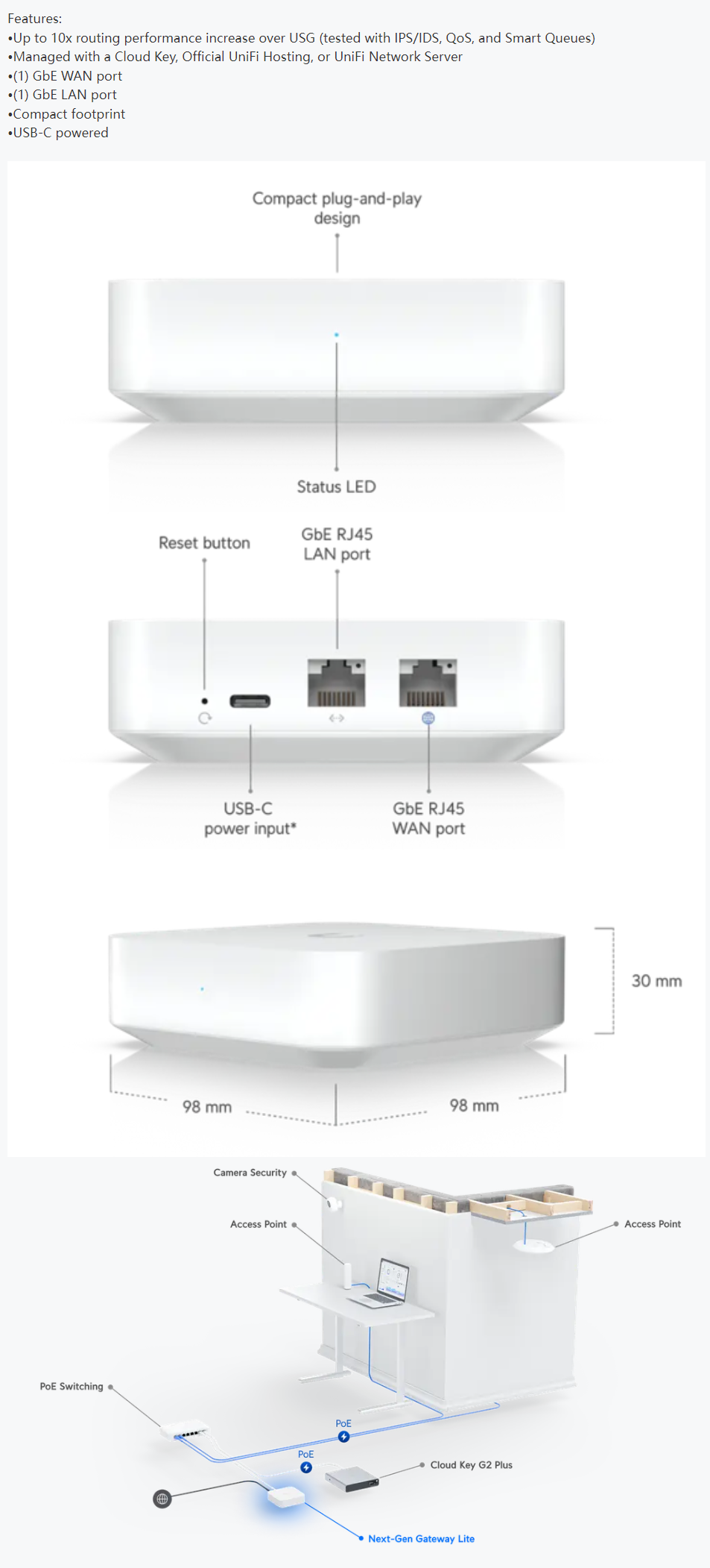 Ubiquiti UXG-Lite Gateway Lite | BPC Technology
