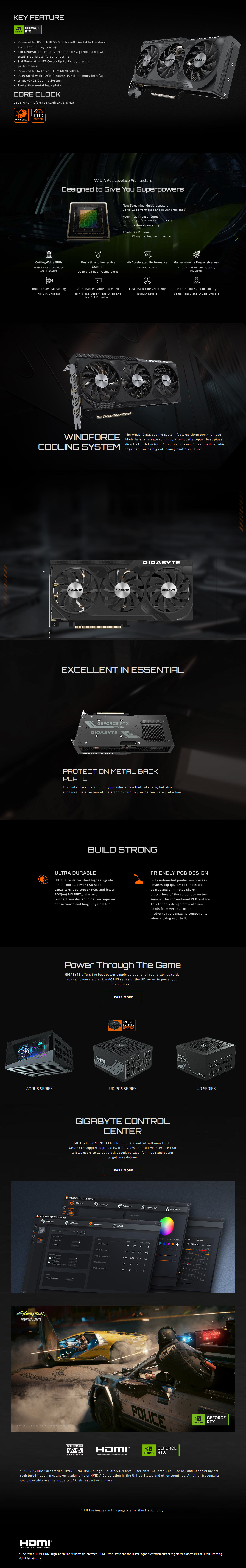 Gigabyte GeForce RTX 4070 SUPER WINDFORCE OC 12G | BPC Technology