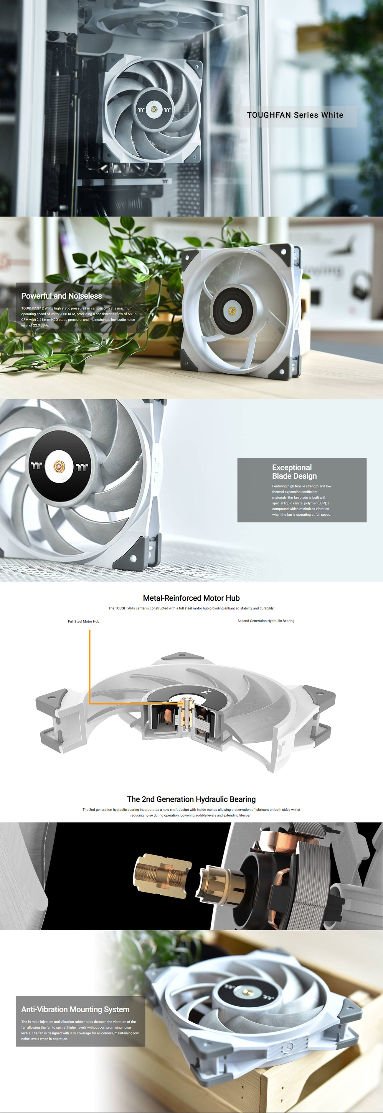 Thermaltake TOUGHFAN 12 PWM High Static Pressure (up to 2000RPM ...