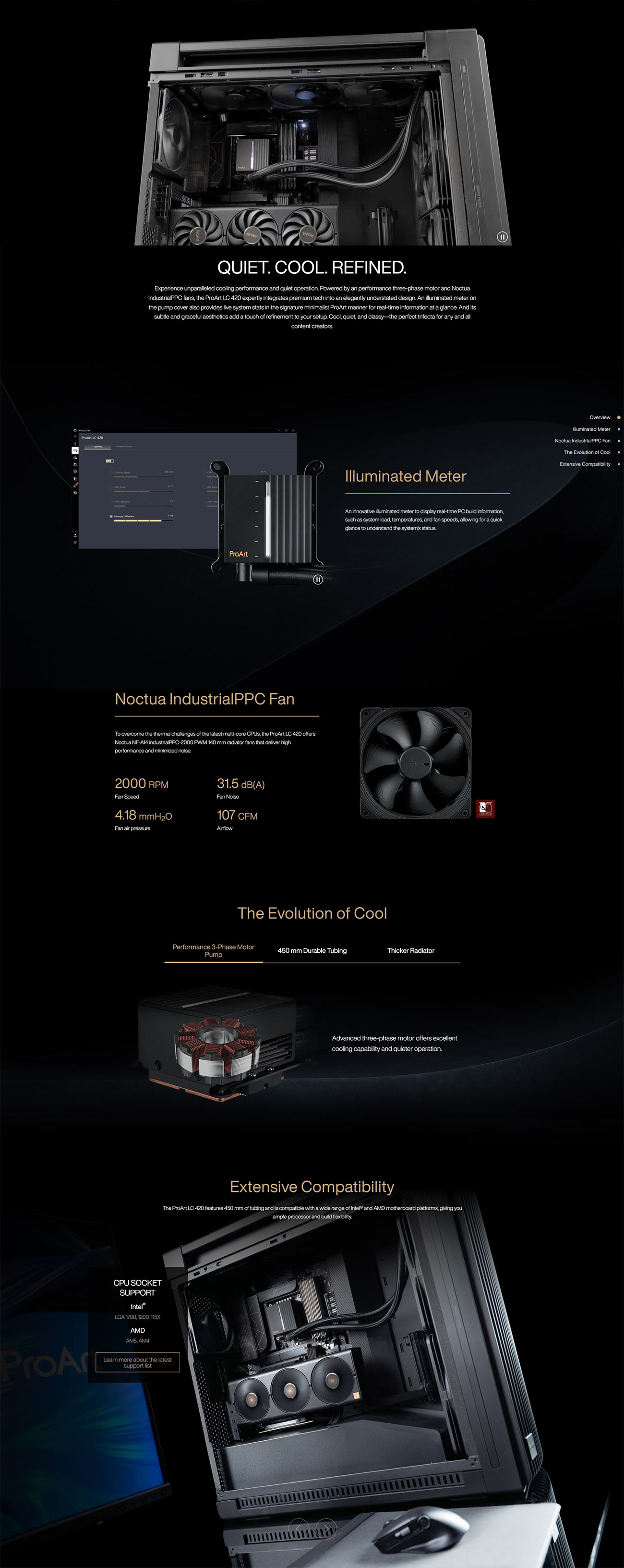 ASUS ProArt LC 420 AIO Liquid CPU Cooler | BPC Technology