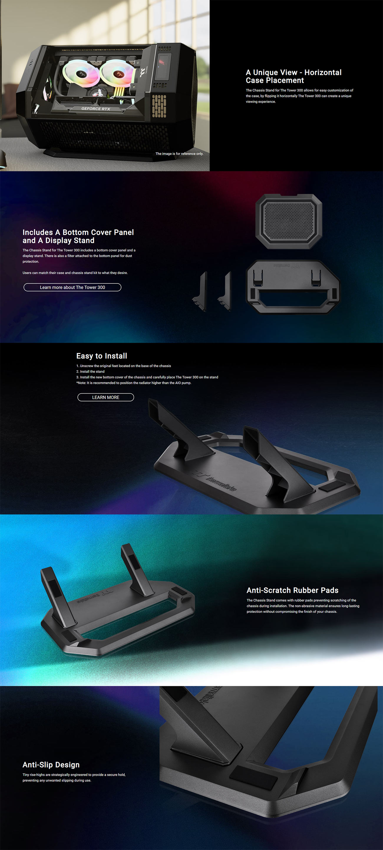 Thermaltake Chassis Stand Kit for The Tower 300 Black Edition | BPC ...