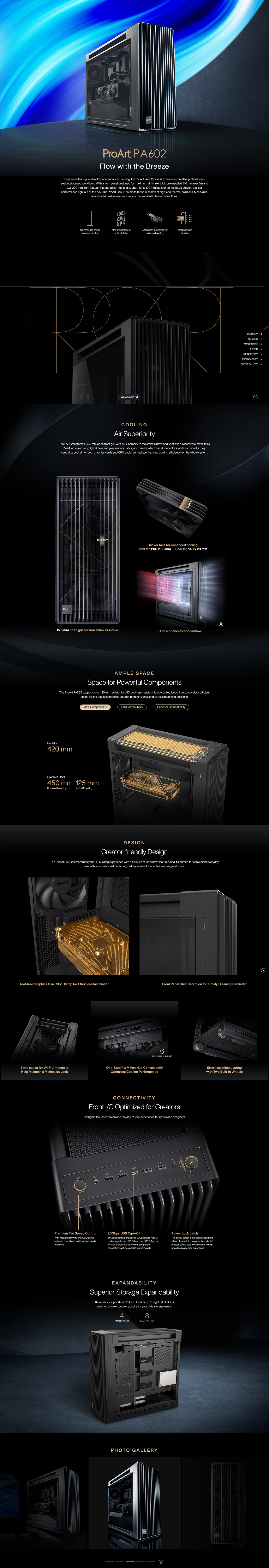 ASUS ProArt PA602 E-ATX Case | BPC Technology