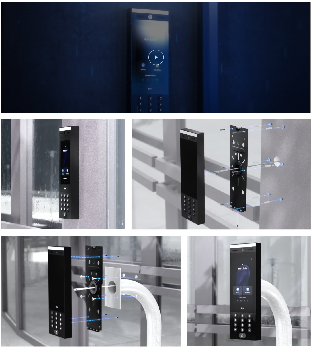 Ubiquiti Intercom,In/Outdoor Intercom Terminal, Manage Residential ...