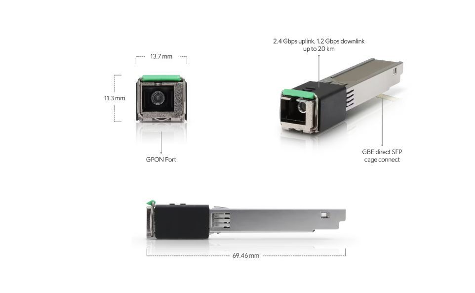 Ubiquiti UFiber Instant Optical Transceiver, Compact GPON Customer ...