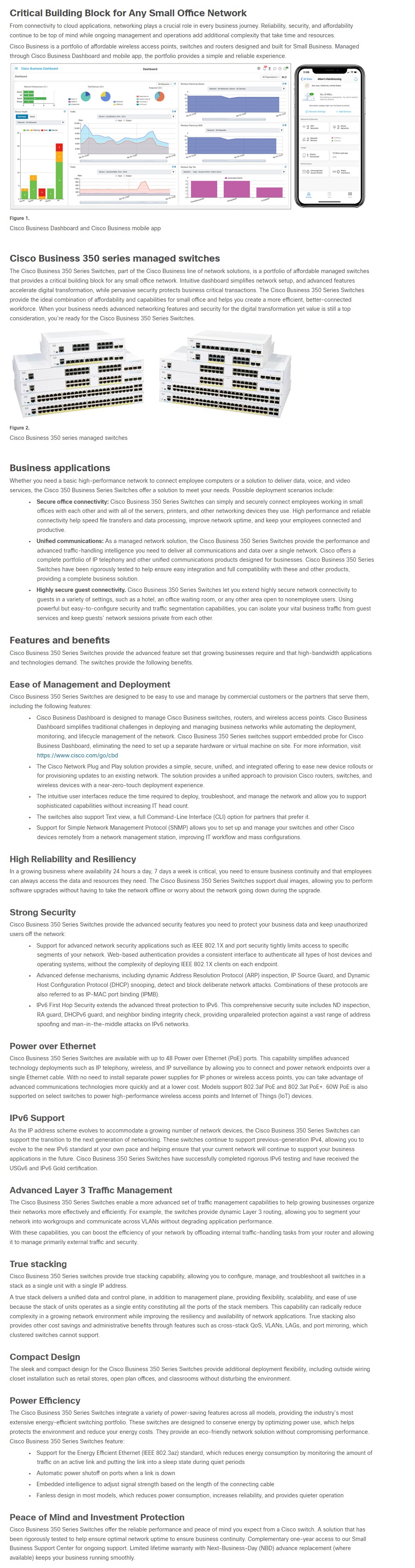 Cisco 350 CBS350-8FP-E-2G 10 Ports PoE+ & 2-Port SFP Manageable Gigabit ...