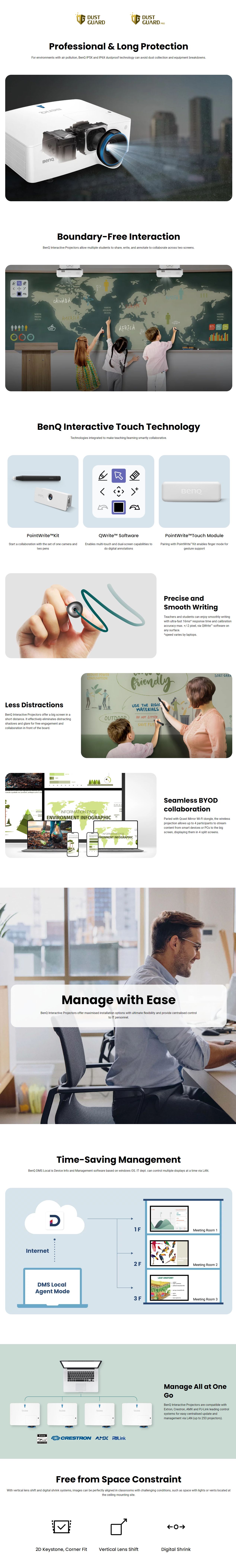 BenQ MW826STH WXGA 3500ANSI Short Throw Projector | BPC Technology