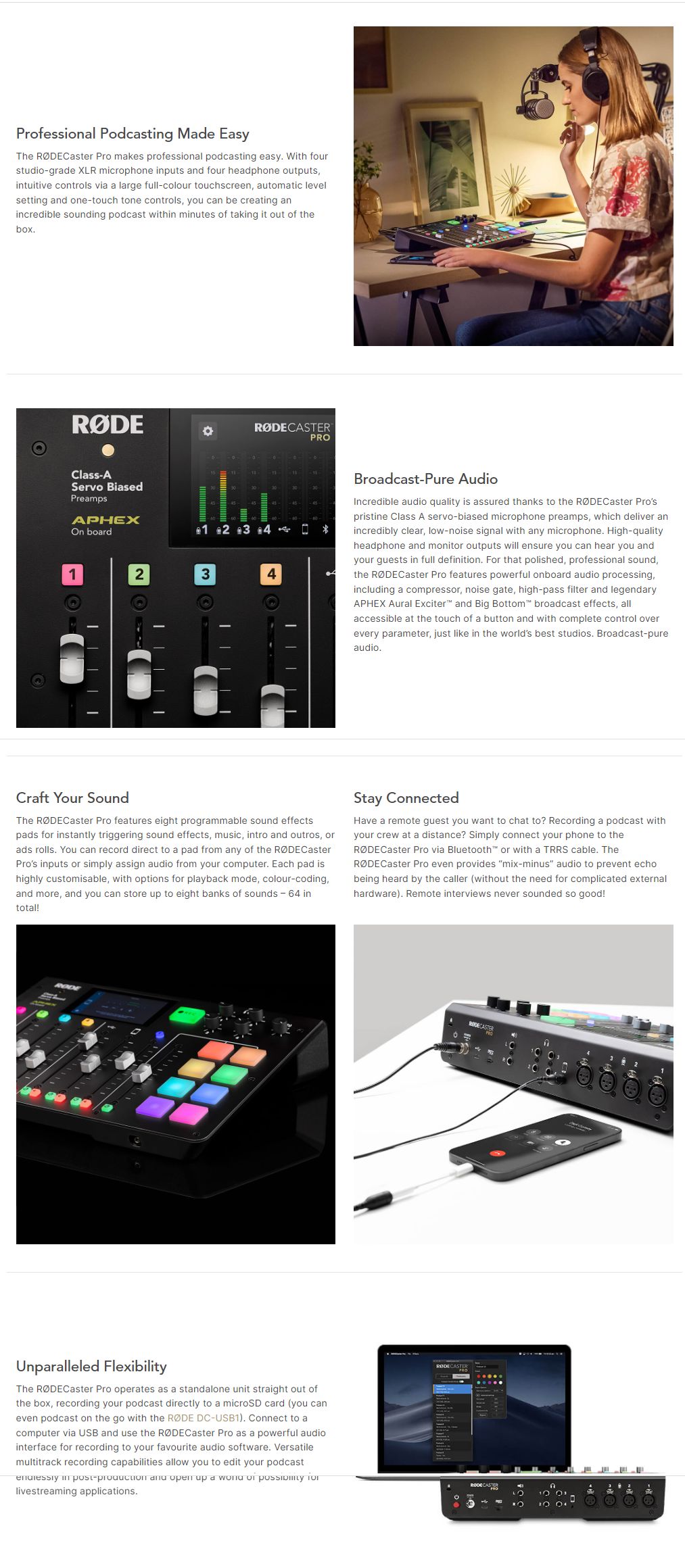 RODE Caster Pro Integrated Audio Production Studio | BPC Technology