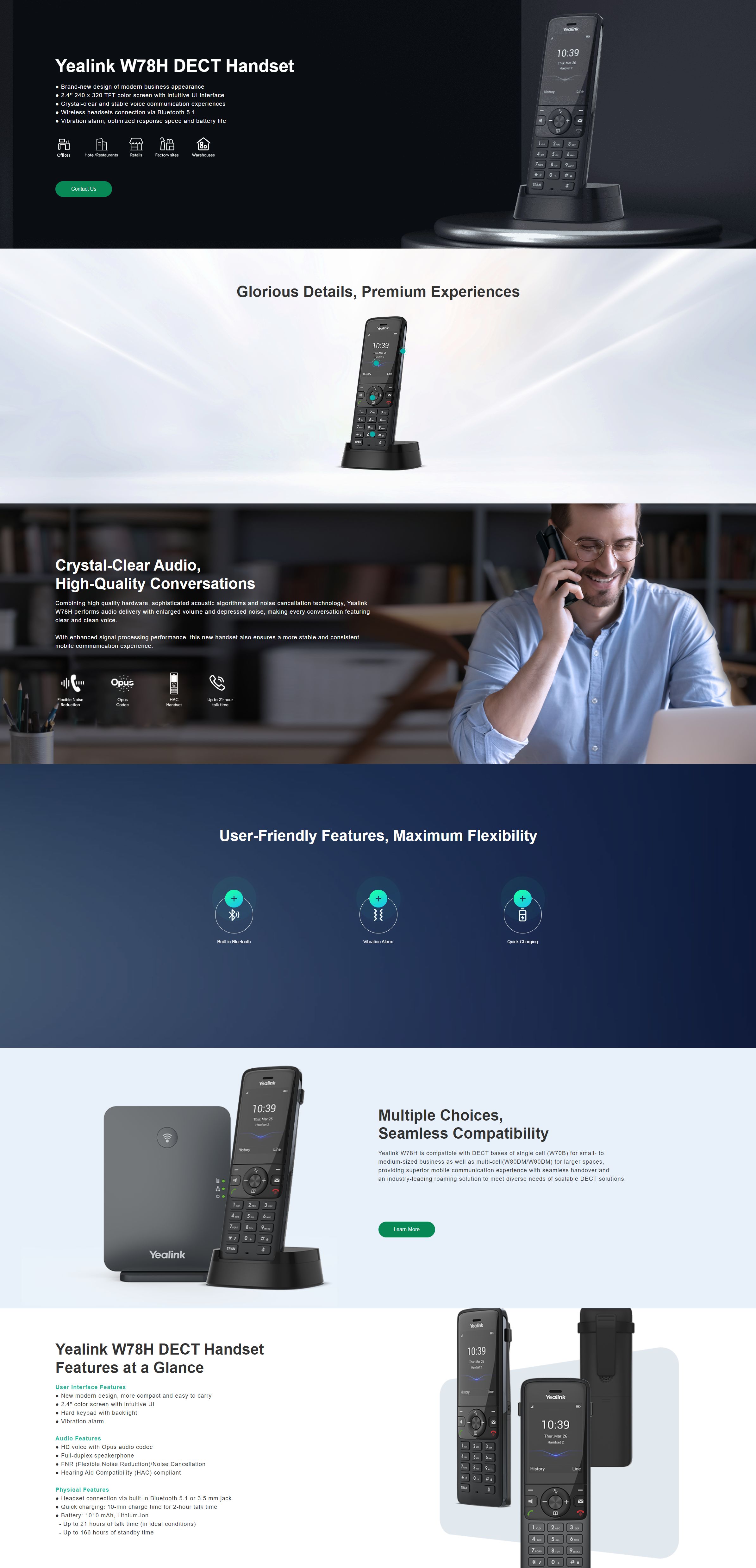 Yealink (W78H) SIP DECT IPPhone Handset | BPC Technology