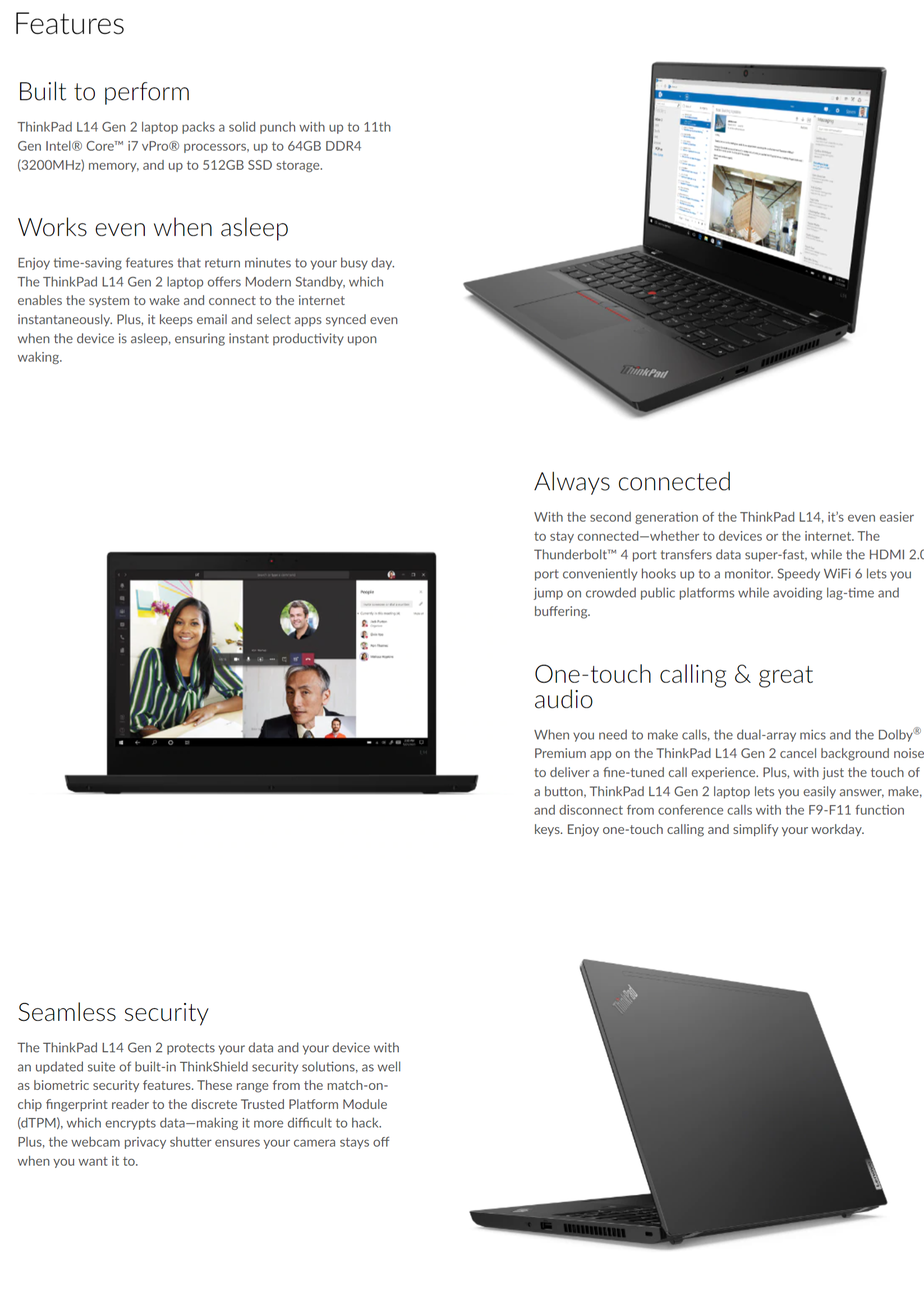 Lenovo THINKPAD L14 GEN 2 14IN FHD I5-1135G7 8GB RAM 256SSD WIN10 PRO 1 ...