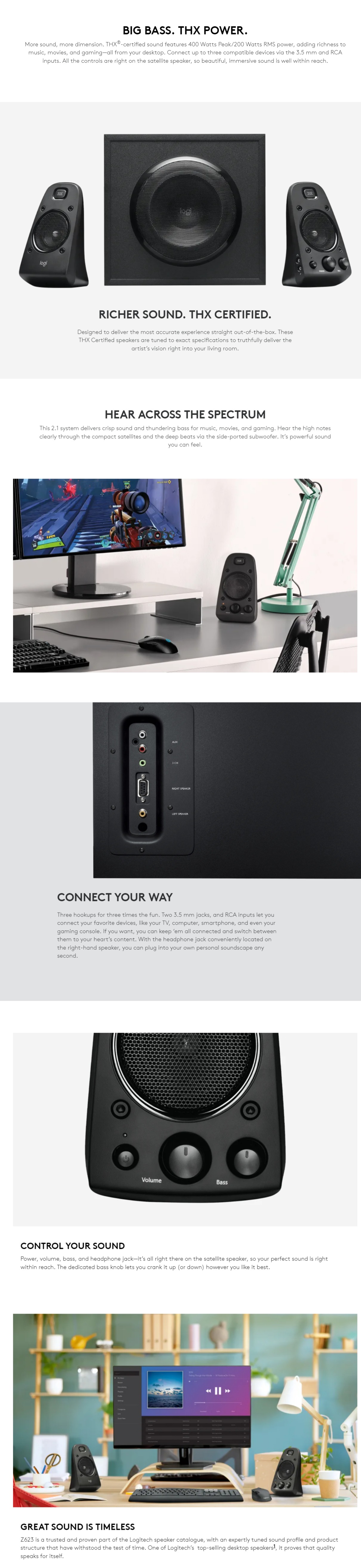 Logitech Z623 2.1 SPEAKER SYSTEM WITH SUBWOOFER | BPC Technology