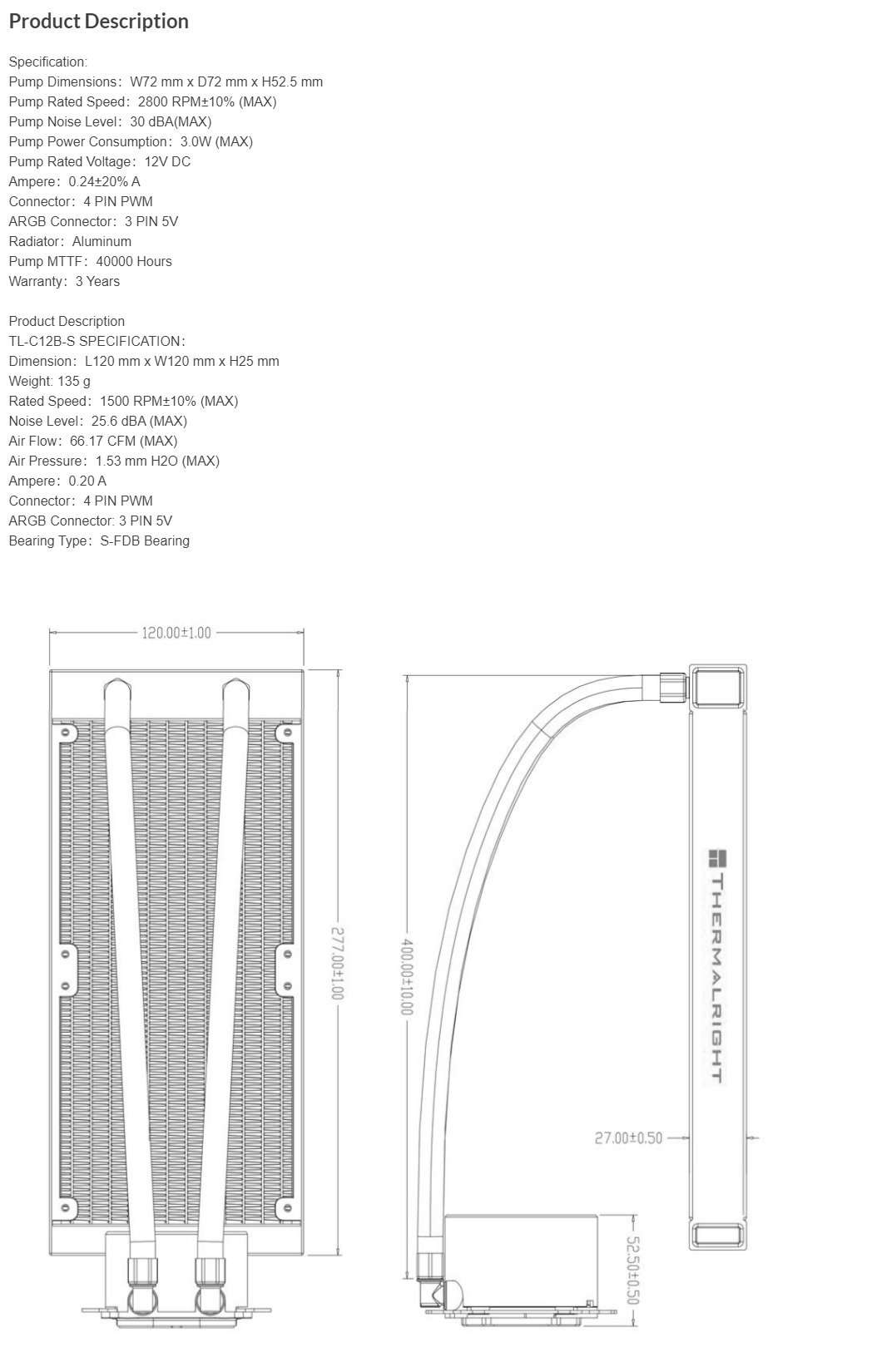 Thermalright Frozen Magic 240 ARGB AIO Liquid Cooling - Black | BPC ...
