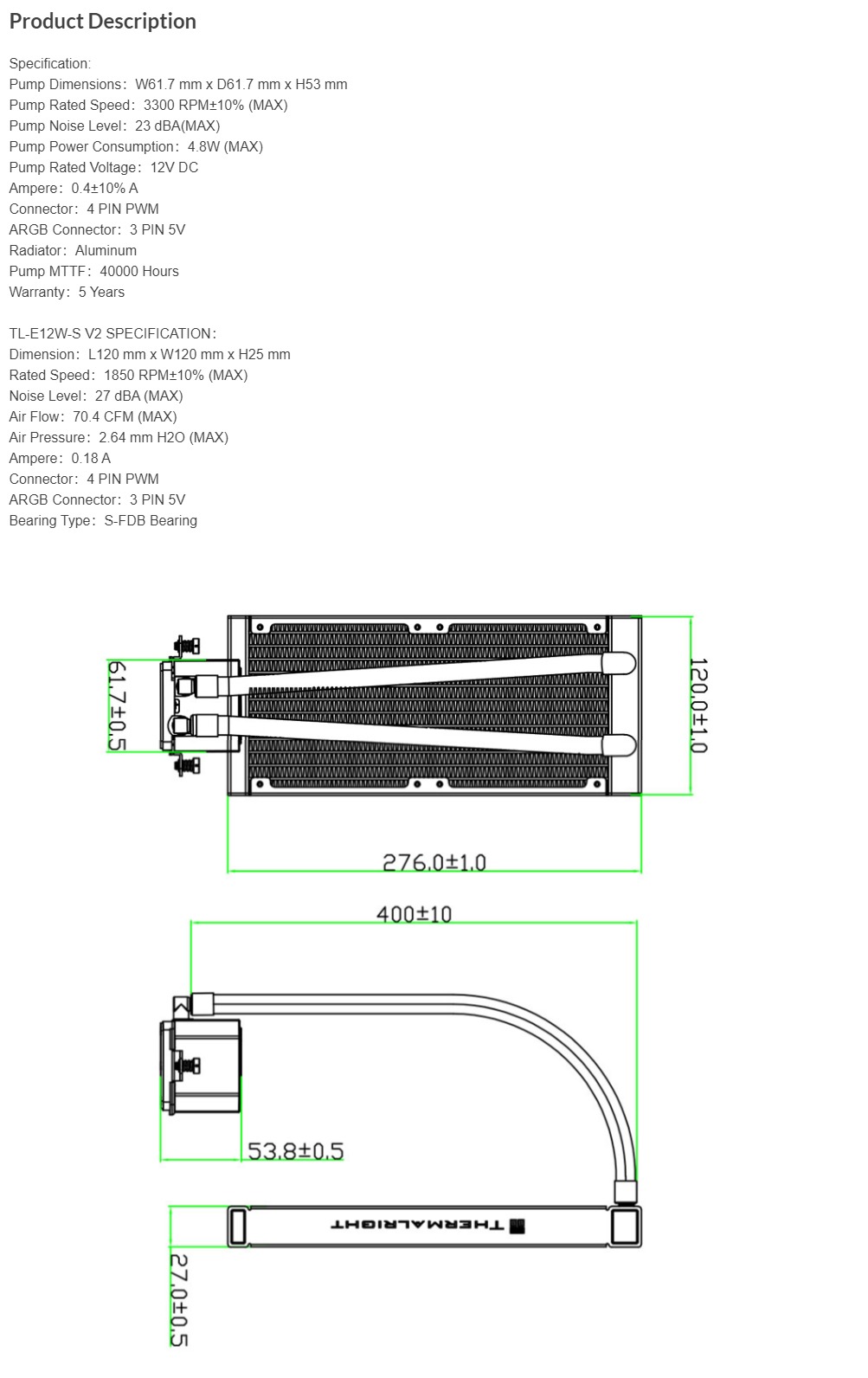 Thermalright Frozen Prism 240 ARGB AIO Liquid Cooling - White | BPC ...