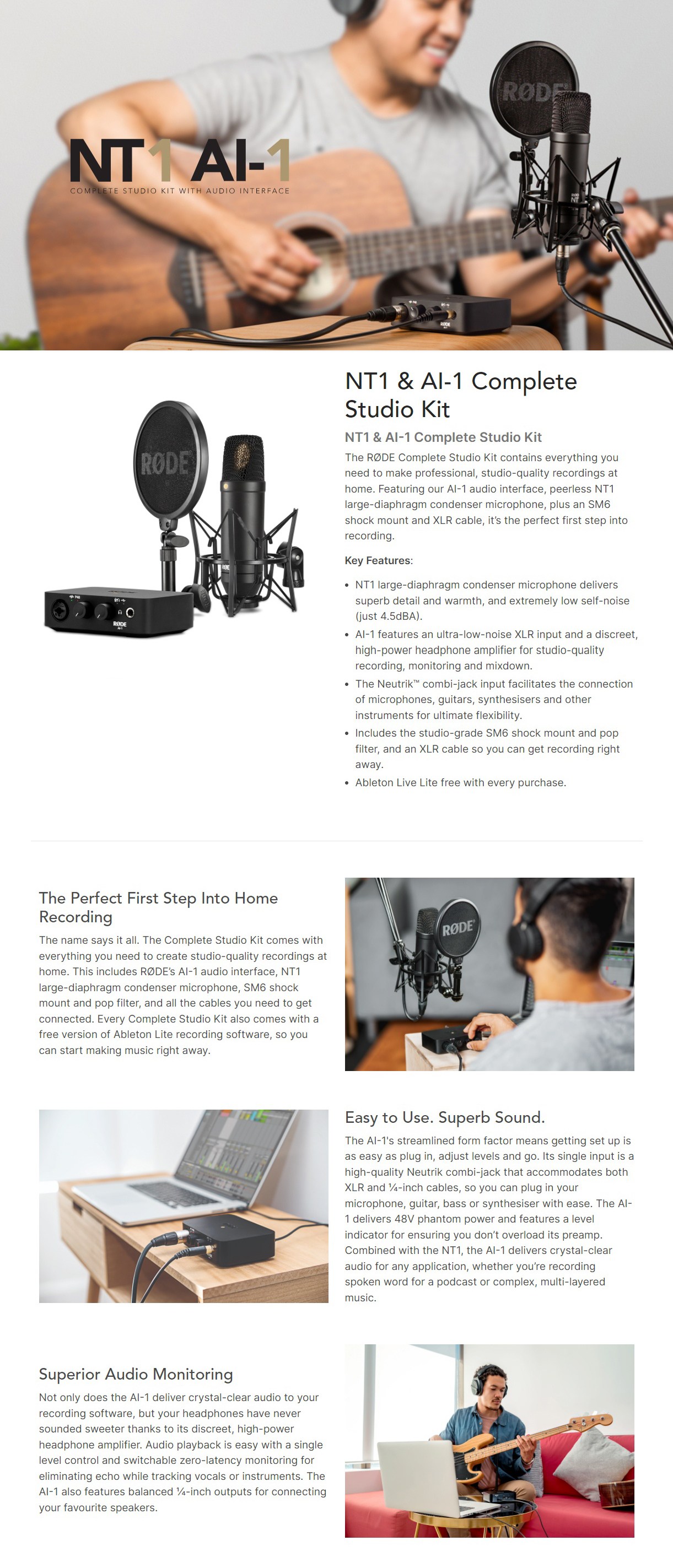 NT1 & AI-1 Complete Studio Kit - Complete Studio Kit with Audio ...