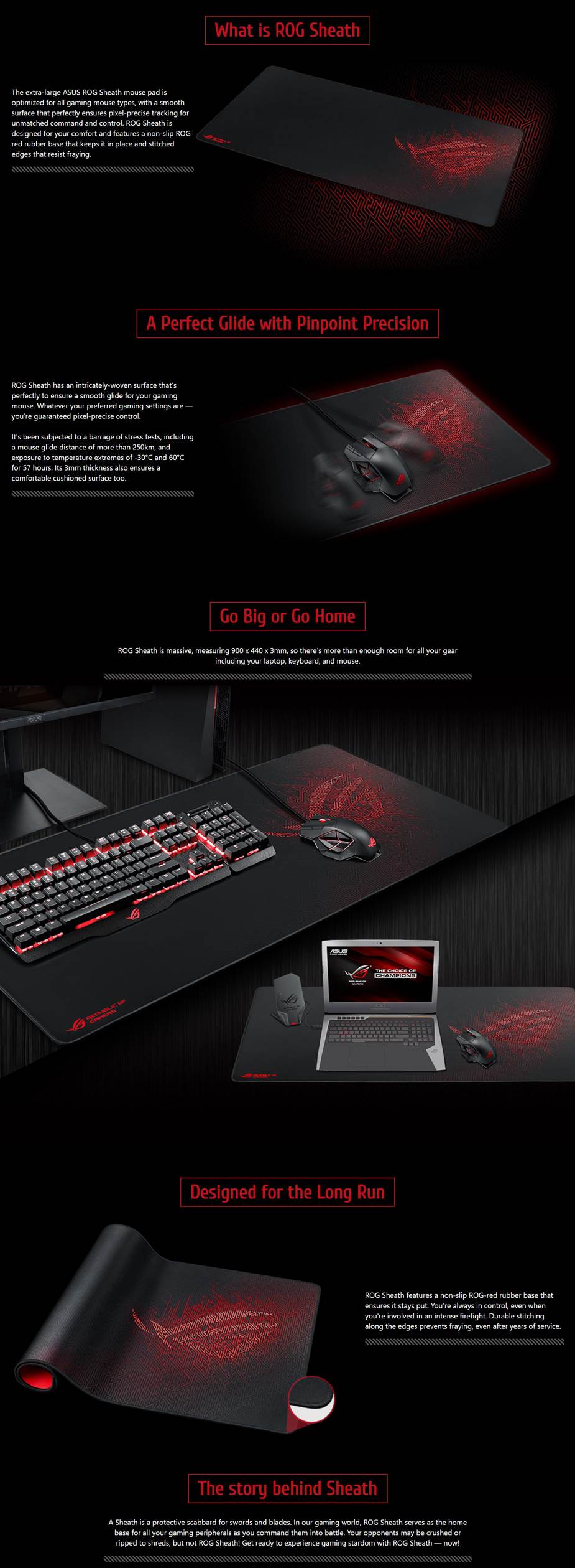 ASUS ROG Sheath Gaming Mouse Pad | BPC Technology