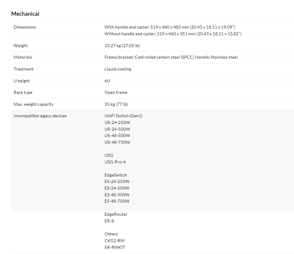 Ubiquiti 6U Device Rack with a 24-Port Blank Patch Panel - Toolless ...