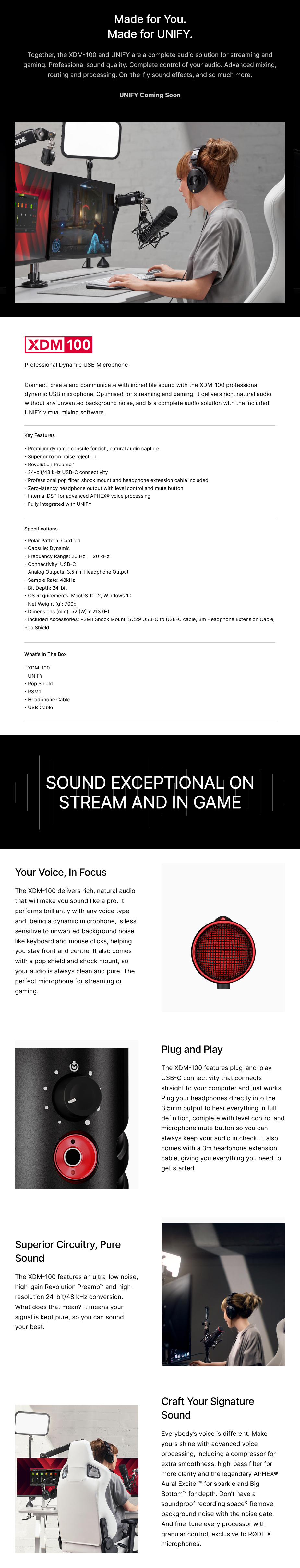 XDM-100 Professional Dynamic USB Microphone | BPC Technology