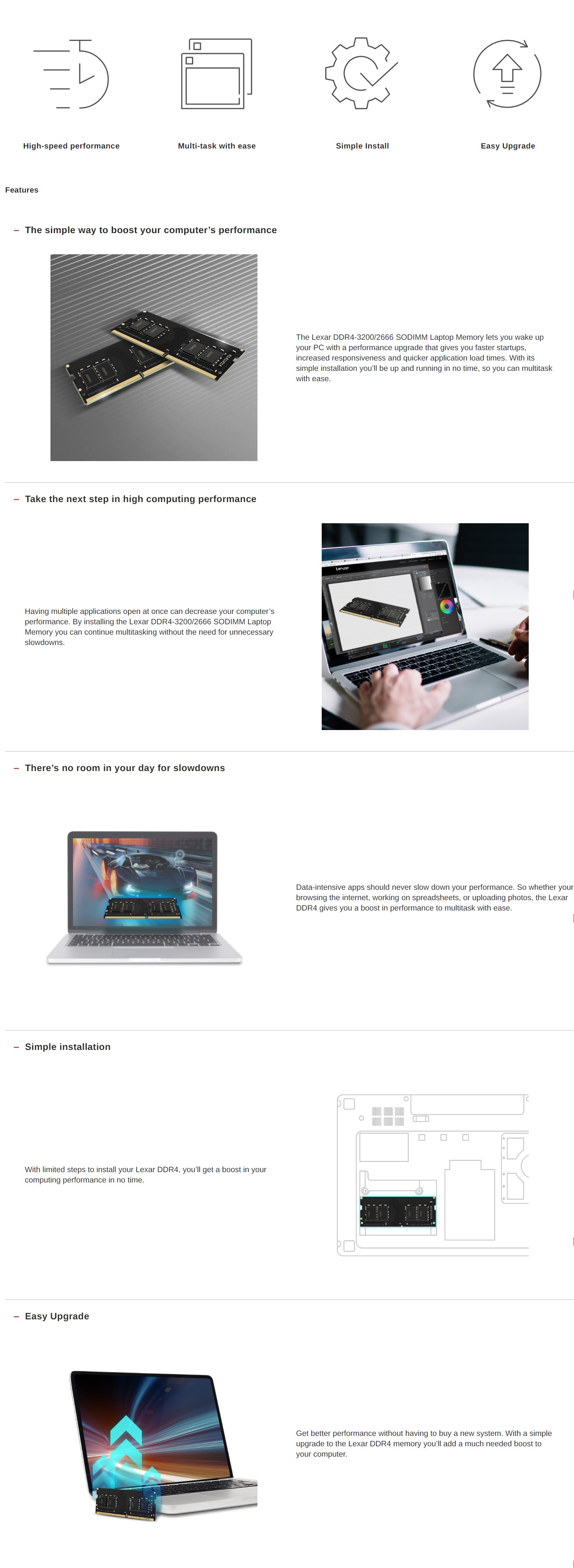 Lexar 8GB DDR4 3200 SO-DIMM laptop Memory | BPC Technology