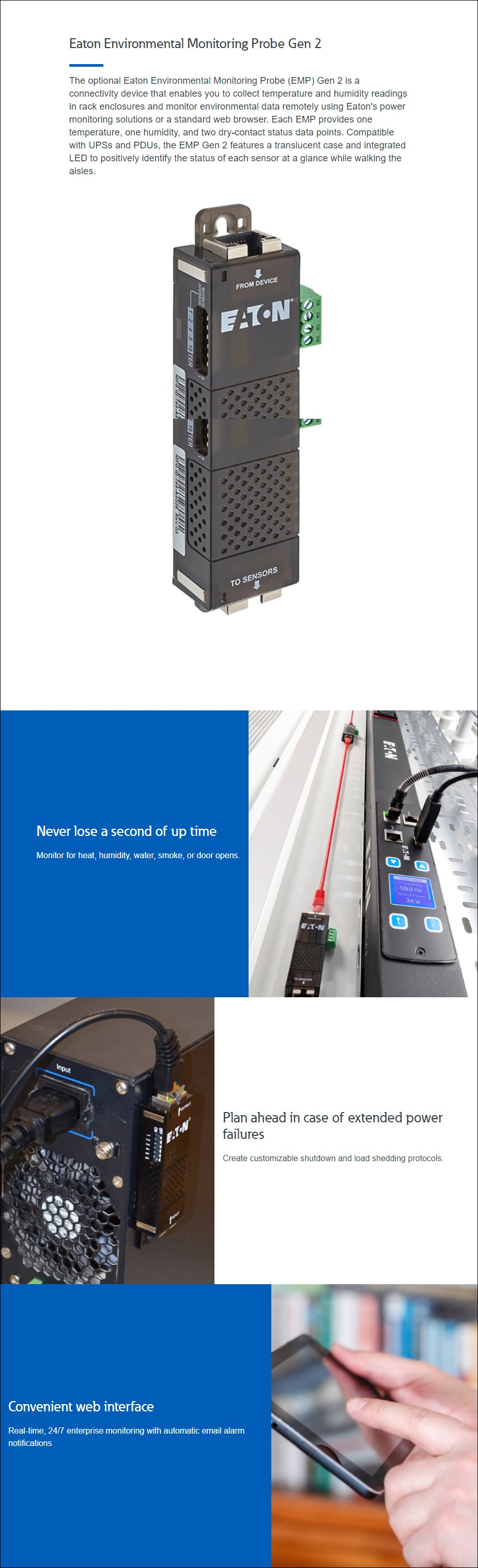 Eaton Environmental Monitoring Probe for Gigabit Network Card | BPC ...