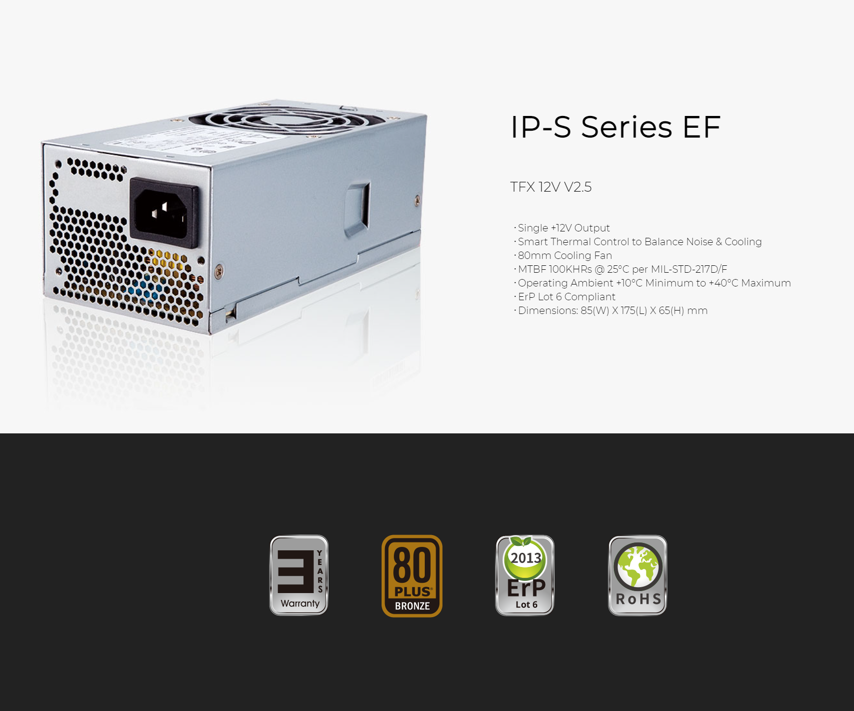 In Win 300W PSU TFX 80+ BRONZE HASWELL BL672 | BPC Technology